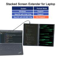 China 14Inch 1080p Portable Monitor Dual Screen Extender HDMI USB C For Laptop Windows Mac for sale