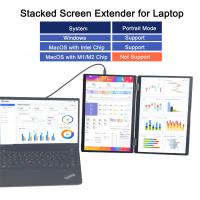 China 100w Portable Monitor Dual Screen Triple Display Laptop For Windows Mac System for sale
