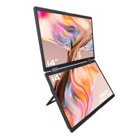 China 60Hz IPS Portable Triple Dual Screen Monitor For Laptop 178 degree for sale