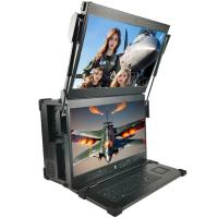 China Dual Screen Industrial Laptop Computer Multifunction Rugged Embedded PC Systems for sale