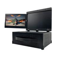 China Portable IPC Industrial PC Rugged Desktop Computer Reinforced 17.3 Inch Triple Screen for sale