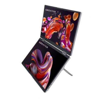 China 280-300cd/m2 Brightness Portable Monitor Dual Screen with 1200 1 Contrast Ratio and USB-C Power Supply for sale