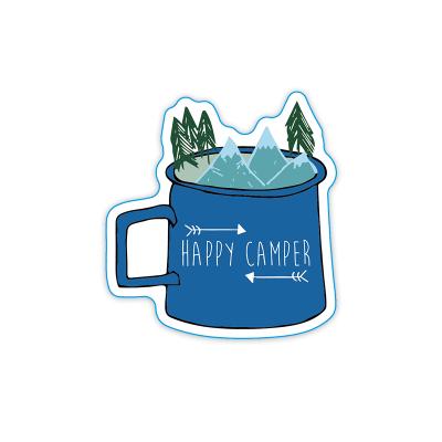 China Hot Selling Waterproof PVC Adhesive Sticker Printing Die Cut Vinyl Sticker Waterproof Cute Logo Design Cartoon Custom Self for sale