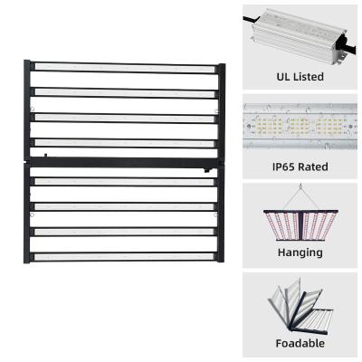 China Full Spectrum Dimmable 4x4ft 8 Bar 800W Led Plant Grow Light Hydroponic Samsung LM301H EVO LM281B Chips for sale
