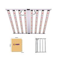 China ANDY Full Spectrum 8 Bar 800W Led Grow Lights Wholesale Horticultural Foldable Dimmable SAMSUNG LM301h Evo LM281B for sale
