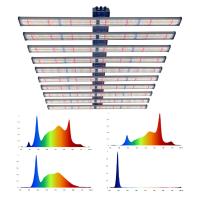China Detachable UV IR LED Grow Light 1000W 10 Bar Full Spectrum Dimmable Three Channels Daisy Chain for sale