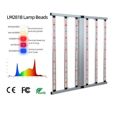 China Full Spectrum 4x4ft 6 Bar 640W Led Grow Lights ANDY Best Commercial Folding SAMSUNG LM281B Fixture for Indoor Plant for sale