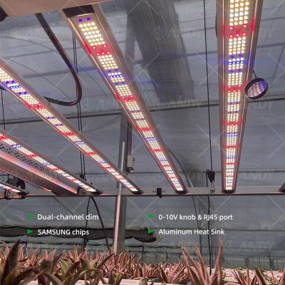 China ANDY Dual-channel 10 Bar 1100W UV Plant Light Wholesale SAMSUNG LM301H EVO LM281B Full Spectrum 1100 Watt LED Grow Lights for sale