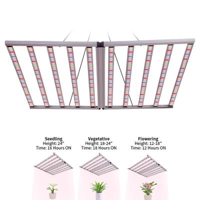 China ANDY Full Spectrum 1000W Grow Light LED SAMSUNG LM301H LM281B EVO 10 Bar 4x4ft 4x6ft Commercial Horticulture for sale