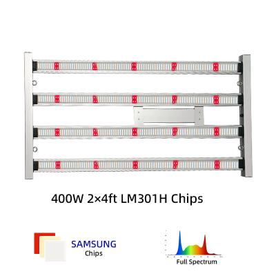 China LM301H 400W Commercial Full Spectrum LED Plant Grow Light Wholesale SAMSUNG White Red 2*4ft 300W 400W 4 Bar for Indoor Flower for sale