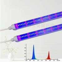 China Full Spectrum LED Tubes 4ft 1.2M 18W 25W 36W T8 6500k Grow Light 460nm 660nm For Veg Bloom for sale