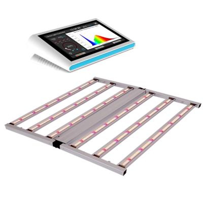 China Full Spectrum Led Plant Grow Light 640W Commercial Hydroponics Dimmable LM281B 6 Bar for Indoor Growing for sale