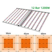 China 12 Bar 1200W LED Grow Lights For Indoor Plants Full Spectrum for sale