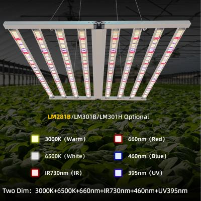 China 900 Watt UV LED Grow Light ,  Dimmable LED Grow Light For Indoor Plants for sale