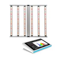 China 640W Led Grow Light Dimmable Foldable 4x4 Foot 110cm 6 Bar Full Spectrum LM281b for Veg Fruit Bloom for sale
