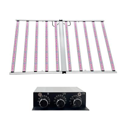China Samsong LM281B 301H UV LED Grow Light Three Channels Daisy Chain LED Grow Light 1100W for sale