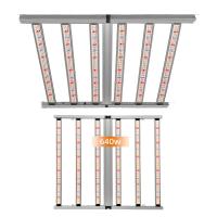China Dimmable 640W LED Plant Grow Light Full Spectrum Industrial Custom Samsung Lm281b Greenhouse for sale