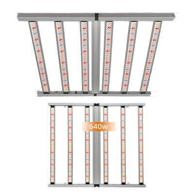 China Dimmable 640W LED Plant Grow Light Full Spectrum Industrial Custom Samsung Lm281b Greenhouse for sale