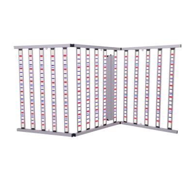 China Best High Ppfd Full Spectrum 15 Bar 1600W UV LED Plant Grow Lights Foldable Indoor Greenhouse Commercial for sale
