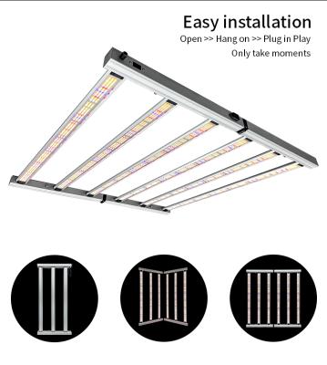 China High Yield Commercial Greenhouse Vertical Farms Full Spectrum 3.0μmol/J 720W LED Hydroponics Plant Grow Lights for sale