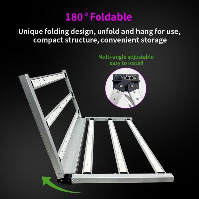 China 650W Led Grow Light Greenhouse Commercial Full Spectrum Dimmable 6 Bar for Indoor Growing for sale