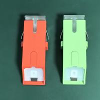 China New Arrived Green Color SC apc Simplex Fiber Optic Adapter With Spring Cover for sale