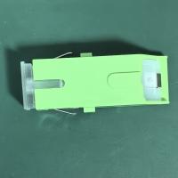 China New Arrived Green Color SC apc Simplex Fiber Optic Adapter With Spring Cover for sale
