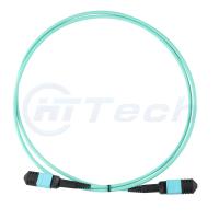 China Low Insert Loss OM3 8Cores MPO-LC Patch Cord LSZH Jacket for sale