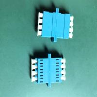 China High Quality LC Quad Fiber Adapter Blue Color Singlemode IL<0.2db for sale