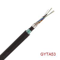 China GYTA53 Optical Fiber Cable Double Armoured Outdoor 12F Fiber Optic Cable for sale