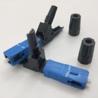 China SC Fast Connector Fiber Optic Quick Connector Blue Color High Quality for sale