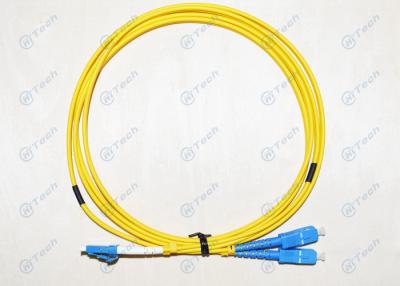 China High Effective SC To LC Single Mode Patch Cable 9/125μM For Local Area Network for sale