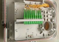 China 24 Ports Fiber Termination Box , 24Cores Fiber Optic FTTH Distribution Box Rainfall Resistant for sale