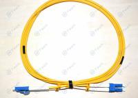 China 9/125μm Duplex Singlemode LC-LC Fiber Optic Patch Cable LSZH Cable for sale