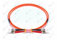 China ST To ST Duplex Patch Cord Optical Fiber LSZH Cable 0.35dB Insertion Loss Durable for sale