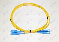China Low Toxicity LSZH SC To SC Single Mode Fiber Cable Duplex 9/125μM Polishing Type UPC for sale
