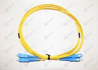 China Low Toxicity LSZH SC To SC Single Mode Fiber Cable Duplex 9/125μM Polishing Type UPC for sale