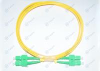 China SC/APC - SC/APC Single Mode Fiber Optic Patch Cord 9/125μm Duplex With LSZH Jacket for sale