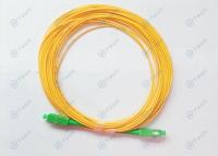 China SC/APC - SC/APC Single Mode Fiber Optic Patch Cord 9/125μm Duplex With LSZH Jacket for sale