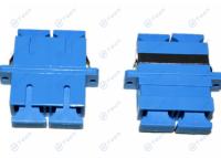 China Telecom Blue SC Fiber Optic Adapter Easy Operate For Data Processing Networks for sale