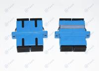 China Telecom Blue SC Fiber Optic Adapter Easy Operate For Data Processing Networks for sale