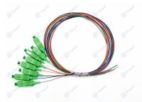 China 12 Pack SC Pigtail Single Mode 0.9mm 9/125μM Inner Ceramic Ferrule Without Jacket for sale