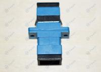 China Telecom Type SC Fiber Optic Adapter Blue Color Simplex Insertion Loss < 0.2db for sale