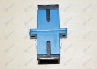 China Telecom Type SC Fiber Optic Adapter Blue Color Simplex Insertion Loss < 0.2db for sale