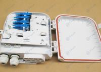 China SC PLC Splitter FTTH Distribution Terminal Box 8 Port Indoor High Impact Plastic Material for sale