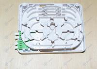 China Mini FTTH Splitter Box 1-4 Cores White Color With Big Arc Cable Manager for sale