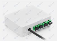 China SC Simplex Adapter FTTH Splitter Box Mini Thin Dimension 100 X 80 X 30mm for sale