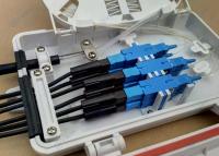 China Indoor 6 Cores Fiber Optic Splitter Box 6 Ports For Connected FTTH Drop Inside Cables for sale