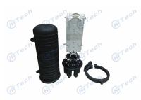 China Dome 72 Cores Fiber Optic Enclosure Outdoor 5 Round Cable Port Wall Mounting Style for sale