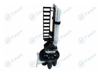 China Dome 72 Cores Fiber Optic Enclosure Outdoor 5 Round Cable Port Wall Mounting Style for sale